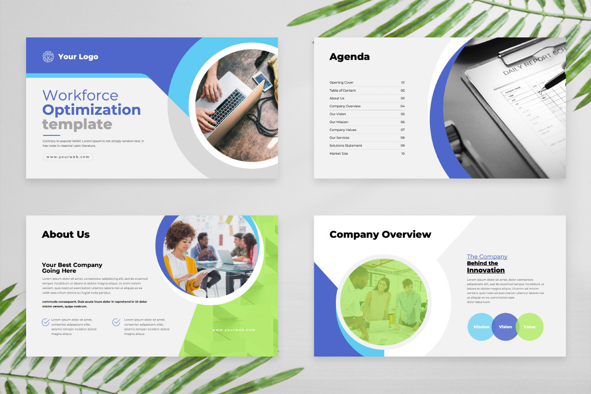 Workforce Optimization PowerPoint Template | Nulivo Market